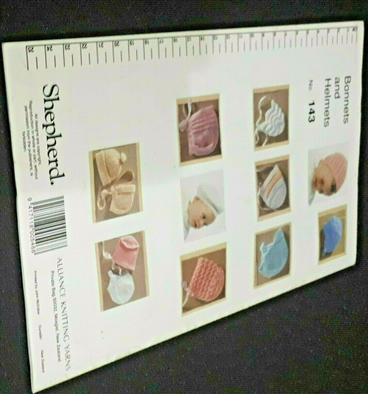 Shepherd Bonnets & Helmets No.143 in 3 ply & 4 ply Baby Wool - Knitting ...