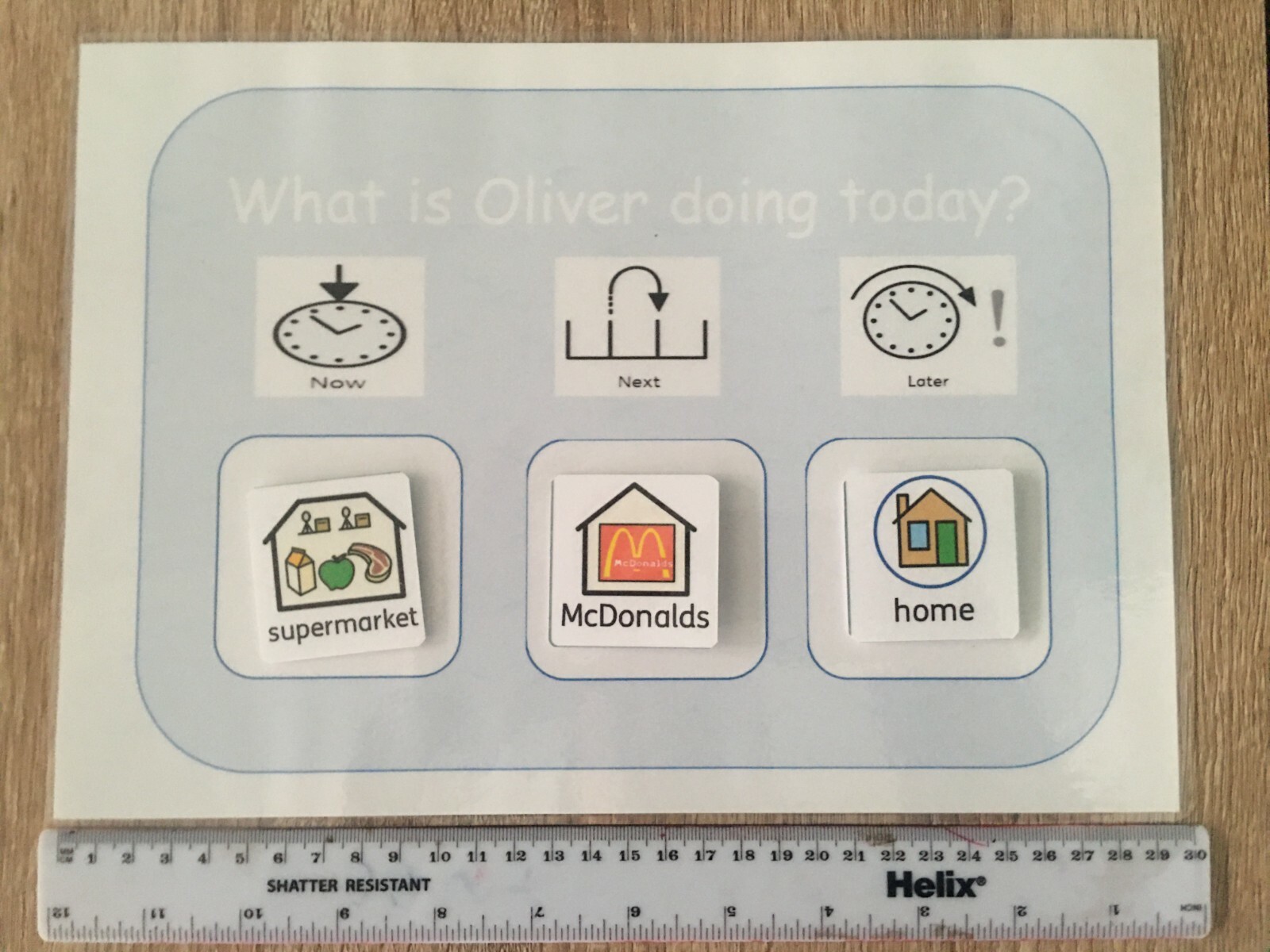 Now/Next/Later board & visuals ASD, ADHD, Autism,daily routine/visual ...