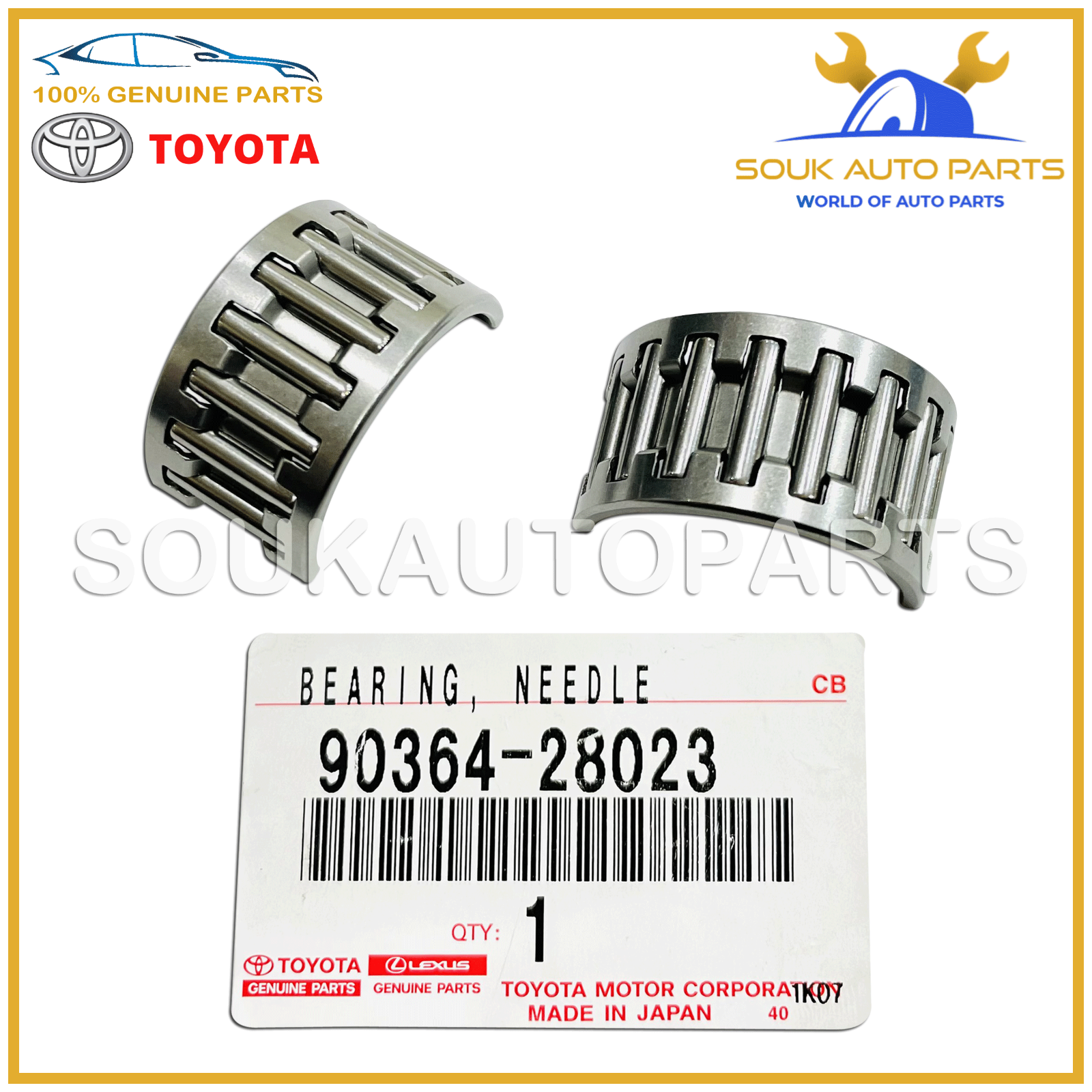 90364-28023 Genuine Toyota BEARING, NEEDLE ROLLER (FOR 5TH GEAR ...