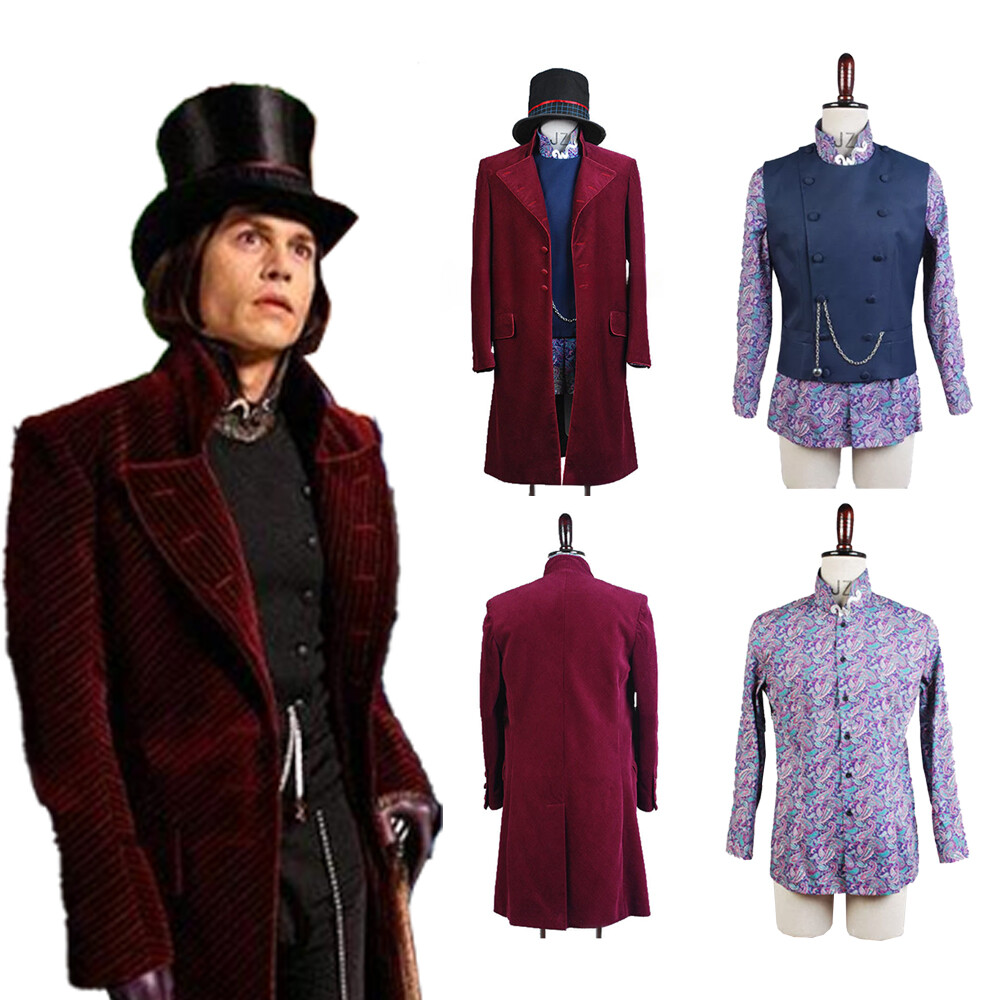 Willy Wonka Costume Johnny Depp Charlie And The Chocolate Factory