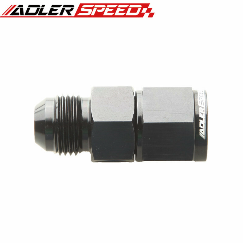 AN4 AN6 AN8 AN10 Male to Female Fitting With 1/8"NPT Pressure Gauge ...