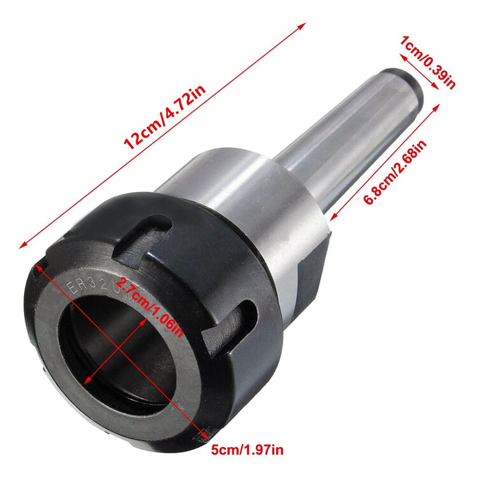 MT2 Shank ER32 Collet Chuck Morse Taper Holder for CNC Lathe Milling ...