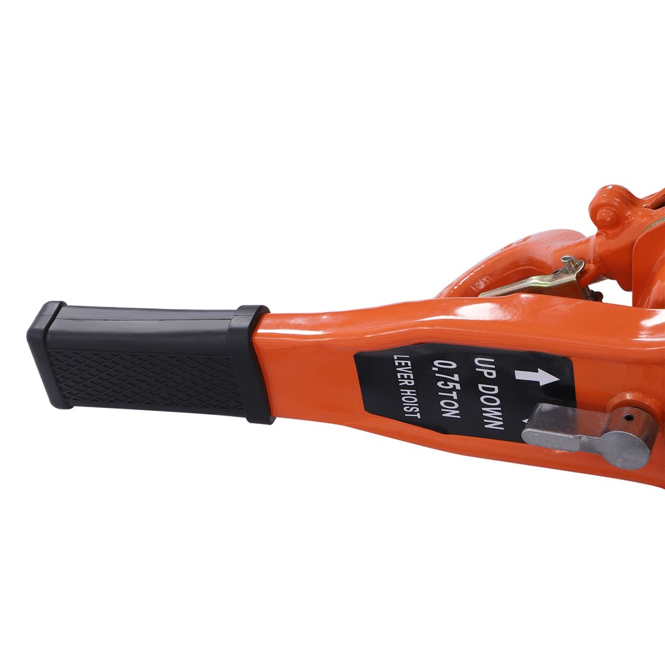 3/4 Ton Chain Hoist Ratchet Lever Block 10FT Chain Come Along Lift ...