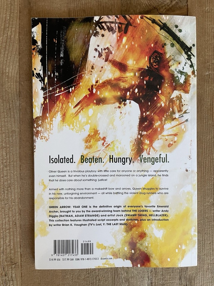 Green Arrow: Year One Trade Paperback NM 2008 DC Comics Andy Diggle ...