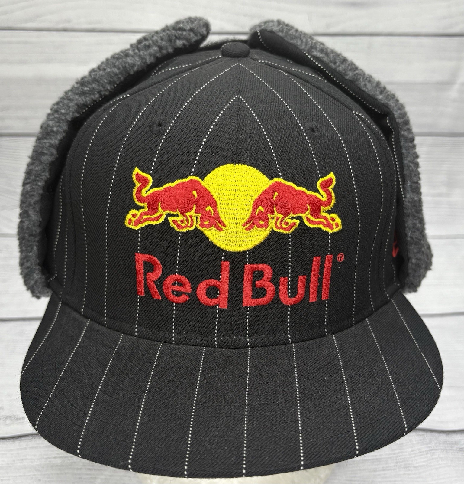 NEW ERA 59Fifty Dog Ear Cap Red Bull New 100% Wool 7-… - Gem