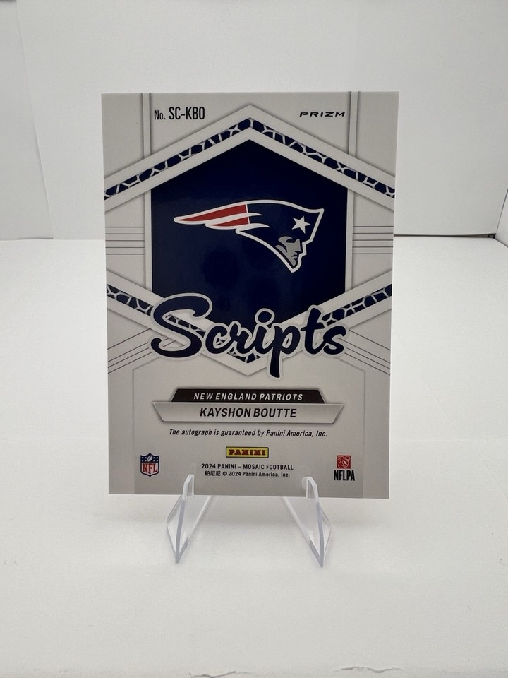 2024 MOSAIC INTERNATIONAL KAYSHON BOUTTE SCRIPTS RED WAVE PRIZM AUTO ...