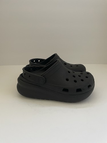 CROCS Big Kids Girls Black Classic Cutie Platform Sandal Clog, US Size ...