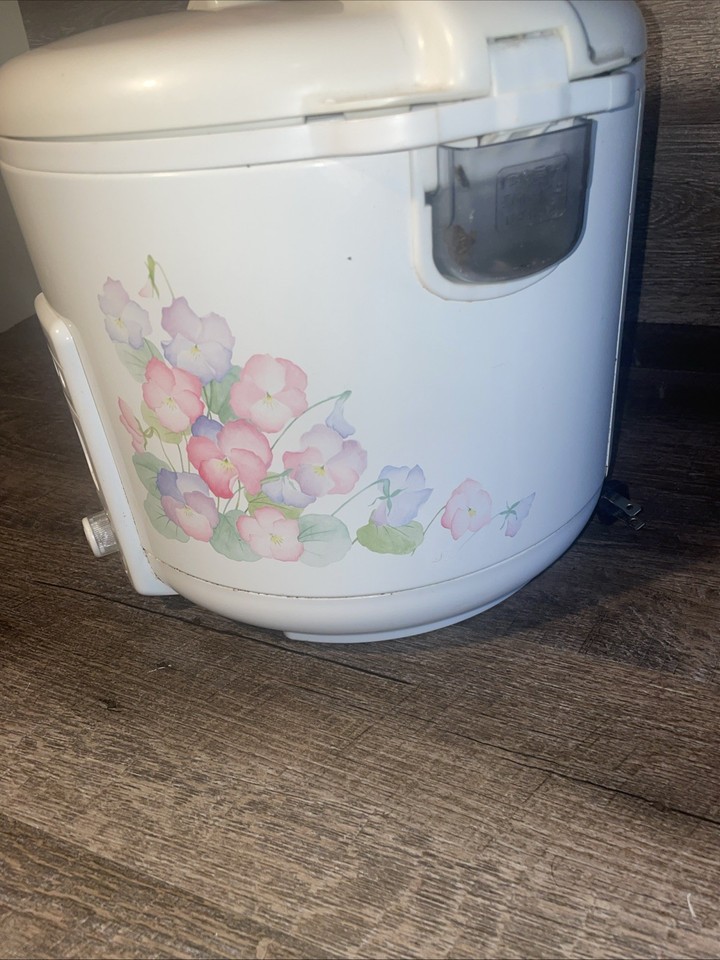 Tiger JNP-1800-FL 10-Cup Rice Cooker and Warmer, Floral White | eBay