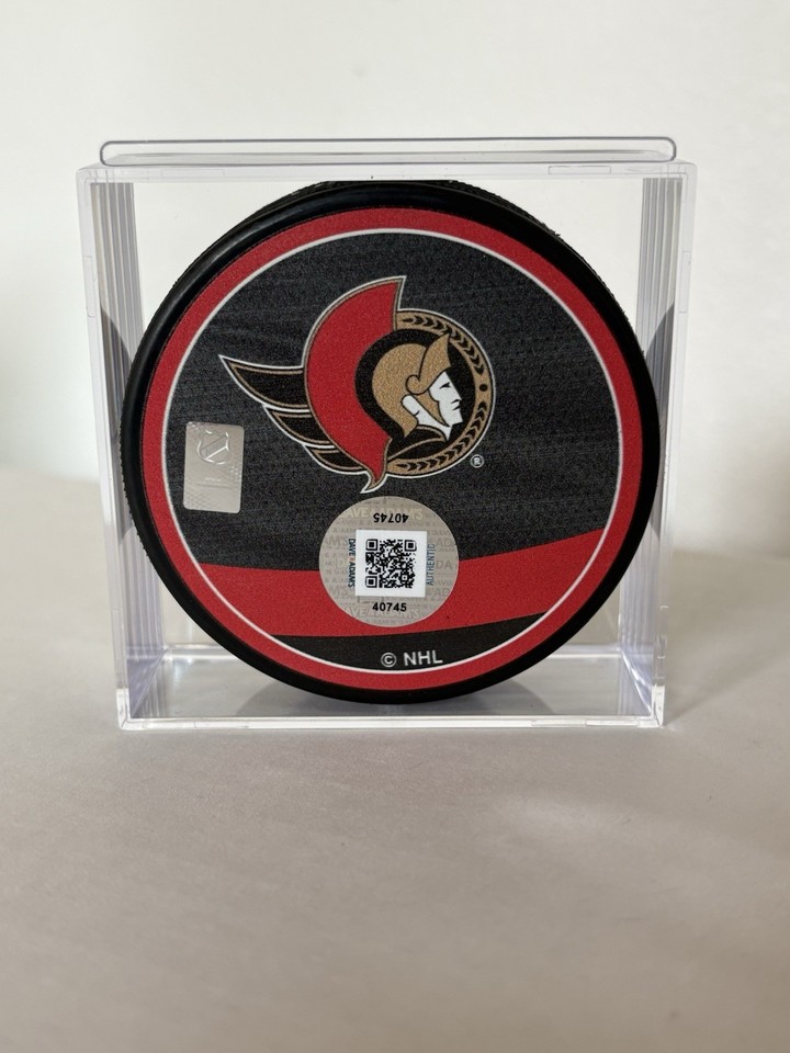 Tim Stutzle Autographed Retro Reverse Hockey Puck - Ottawa Senators | eBay