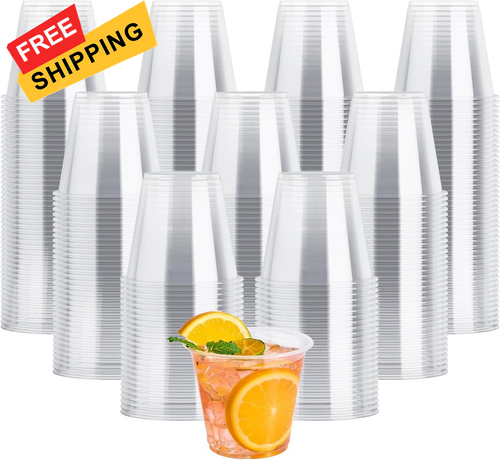 JOLLY CHEF 9 oz Clear Plastic Cups, 600 Pack 9oz-600count, | eBay