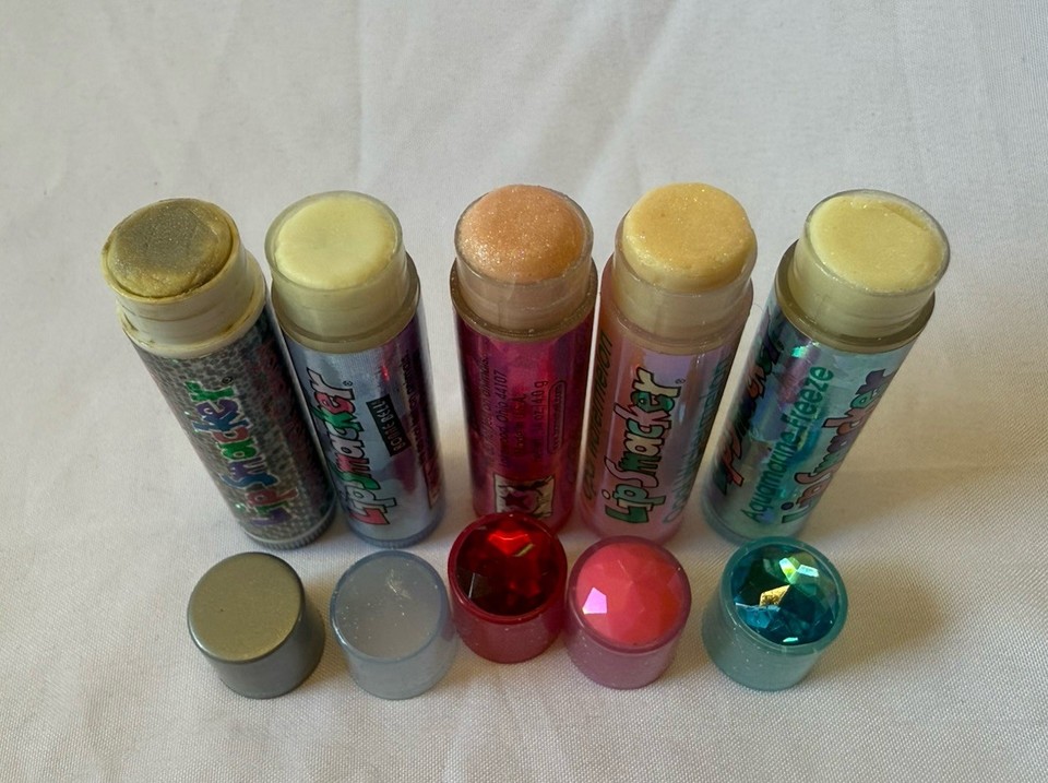 Vintage Lip Smacker Lot Keychain Pouch Balm Set World of Smackers ...