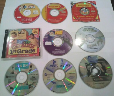Knowledge Adventure lot (9), JumpStart 1st Grade, Spider-Man, etc. PC ...