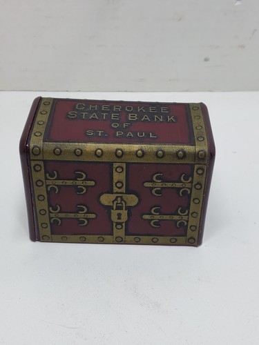 Vintage Cherokee State Bank Pirates Chest coin bank - no key - J | eBay