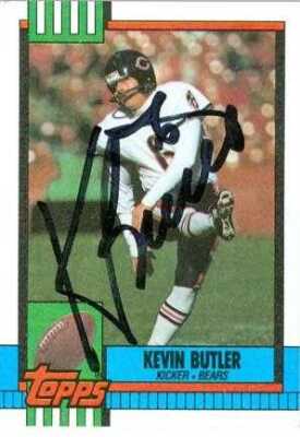 Kevin Butler autographed Football Card (Chicago Bears) 1990 Topps #375 ...