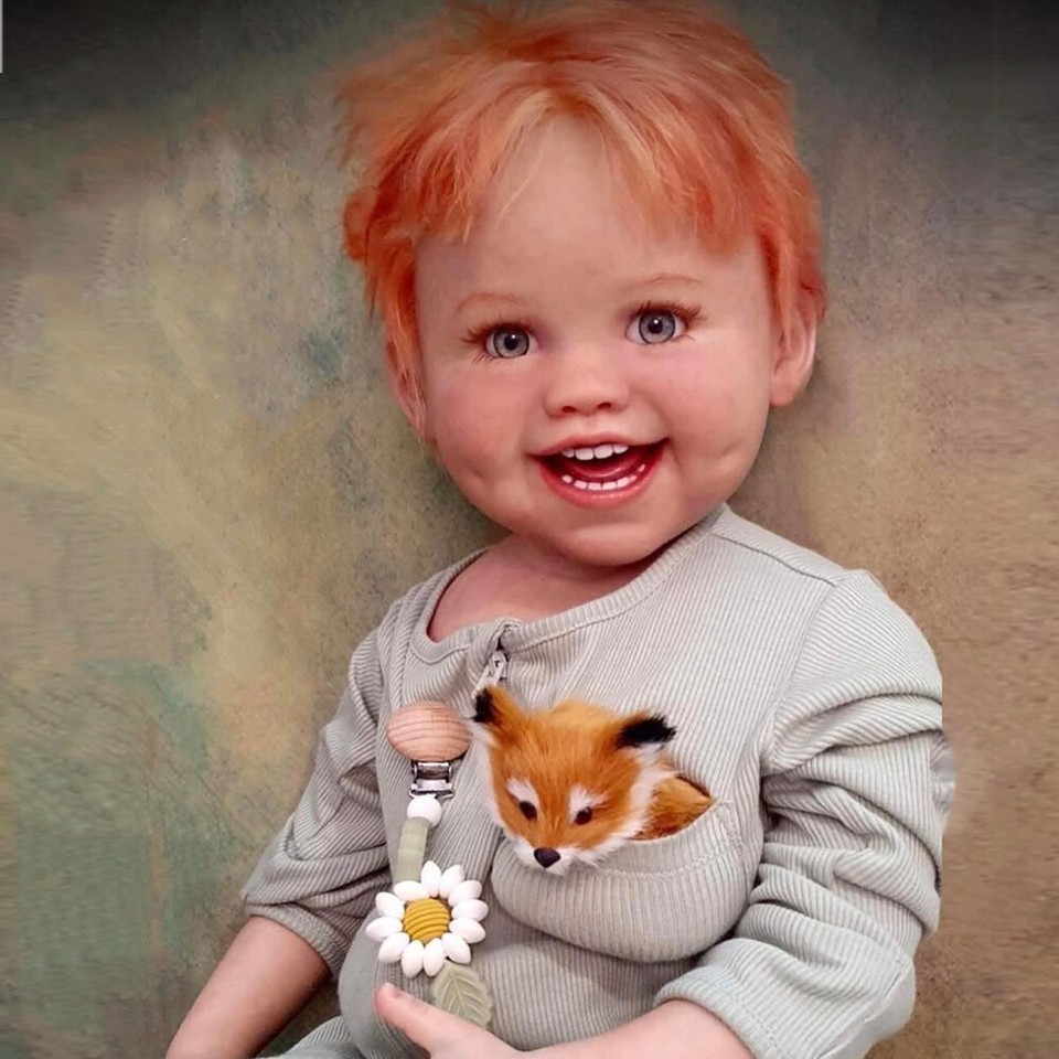 30in Toddler Reborn Baby Doll Smile Boy Cloth Body Gift Handmade Red ...
