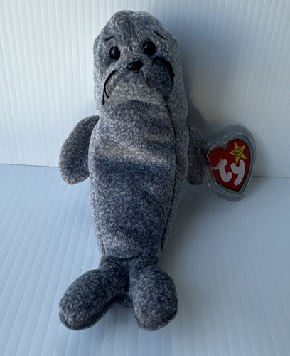 SLIPPERY SEAL Plush Ty Beanie Baby January 17, 1998 HW056 #4222 | eBay