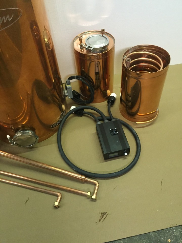 StillZ 50 Gal Copper Electric Still 240 V, 2-5500W Elements Digital ...