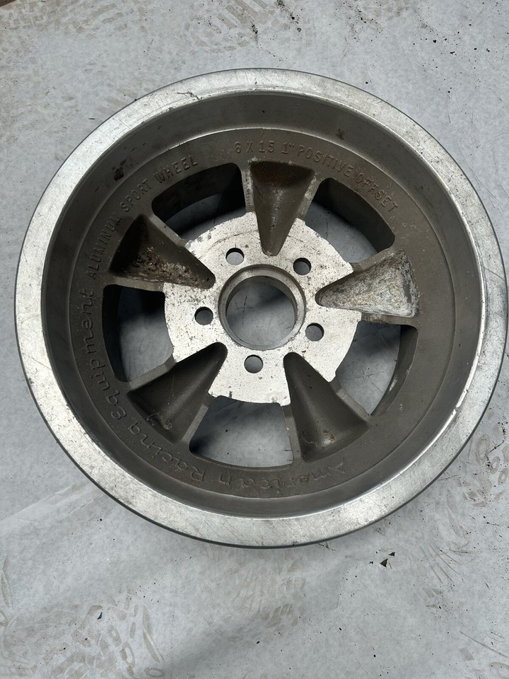 AME Torque Thrust Mag Wheel New 15x6 Ford Mopar AMC Single Spare NOS ...