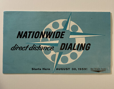 Ohio Bell Telephone Company Pamphlet Vintage 1959, Nationwide Direct ...