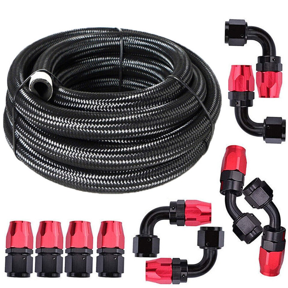 2.5/5/15 Gallon Aluminum Fuel Cell Tank &Level Sender AN10 Fuel Hose ...