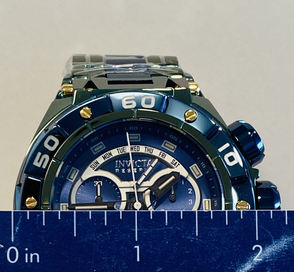 53mm RIPSAW | Blue & Green Bracelet | Swiss 8040.N Chrono | Invicta ...