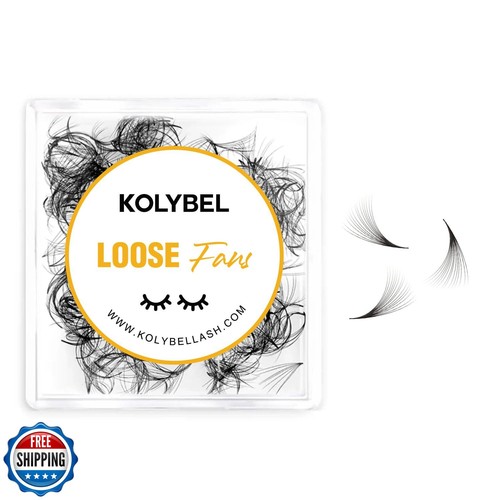 500 Premade Fans Lash Extension 14D 0.05 C Curl Promade Fans 10mm ...