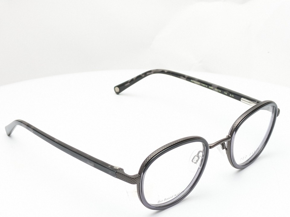 Ted Baker TM014 GRY Round Grey Tortoise Men's Eyeglasses Frames 48-22 ...