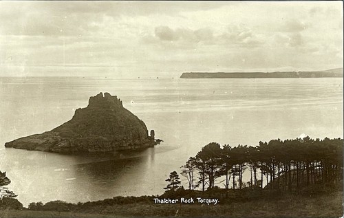 Thatcher Rock RPPC Torquay Devon England Real Photo Postcard | eBay
