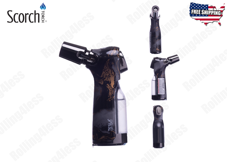 💗Tesla® Lighters Easy Grip Heavy Meta Single Flame Torch Lighter | eBay
