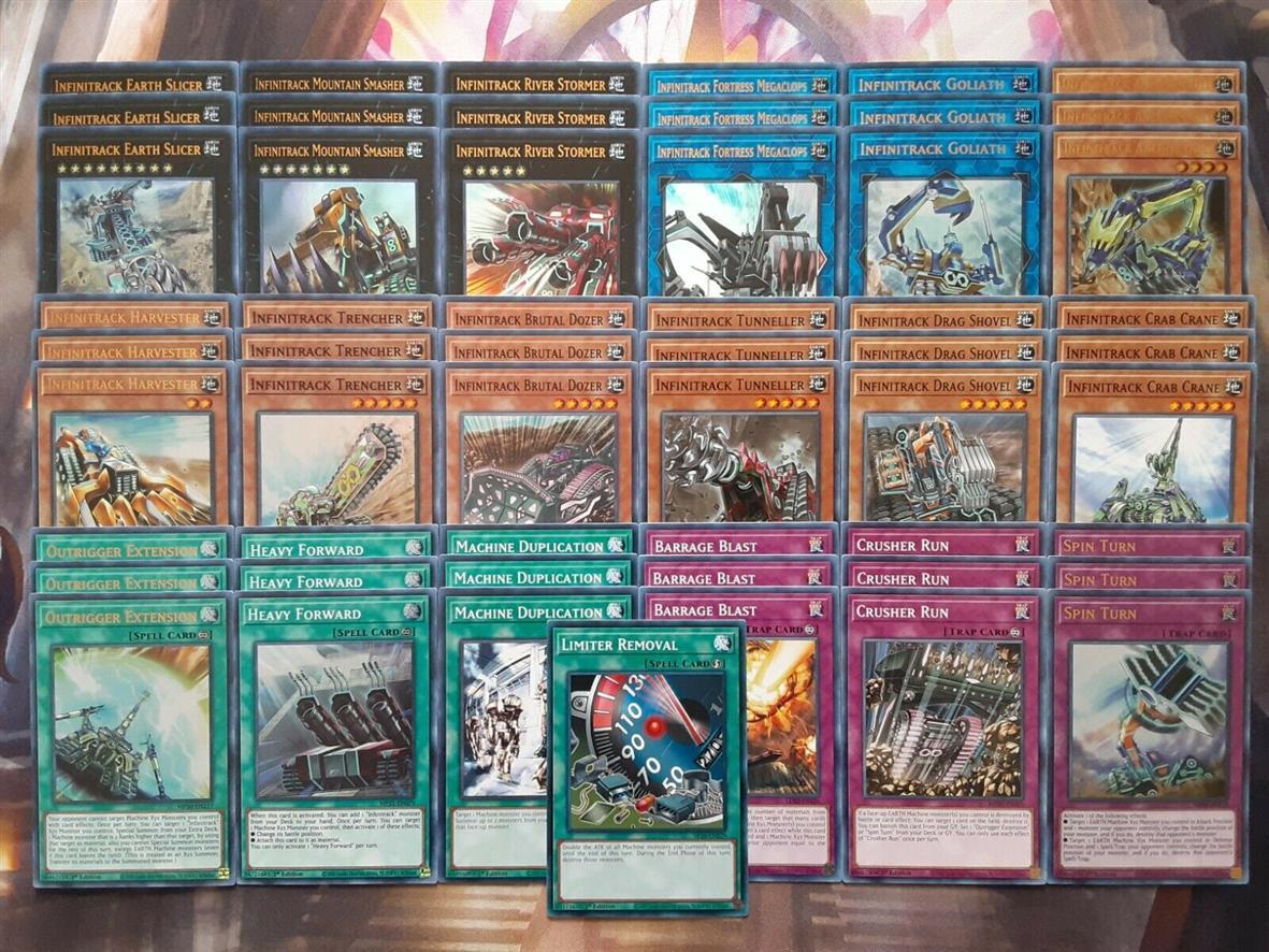 YuGiOH Complete Tournament Ready To Play Infinitrack Deck 55 Cards ...