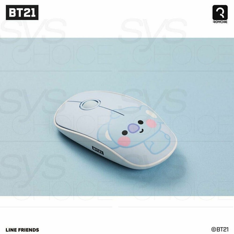 BTS BT21 Official Authentic Goods Wireless Silent Mouse Baby Ver ...