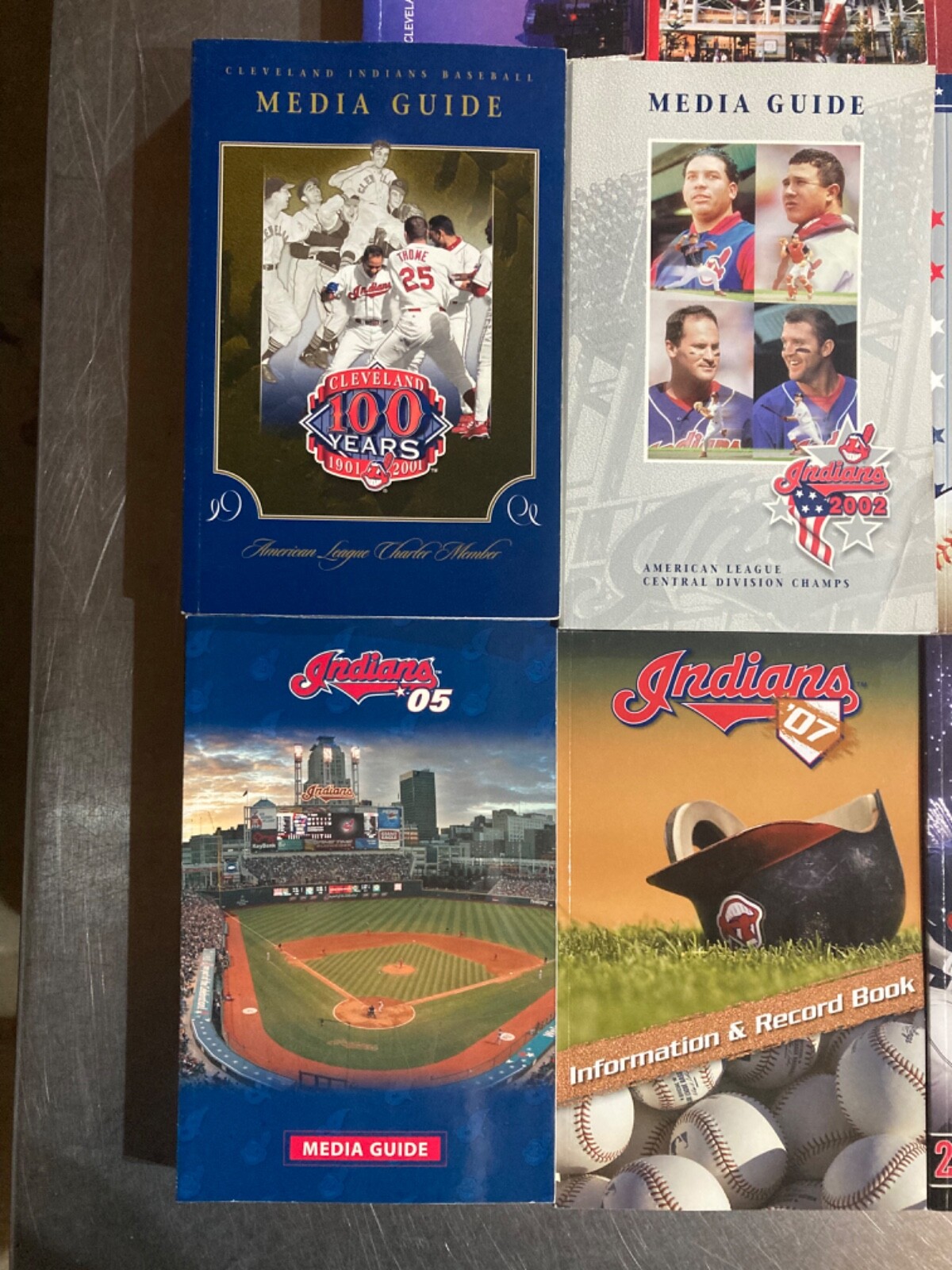 Cleveland Indians Media Guides and Baseball Information & Record Books ...