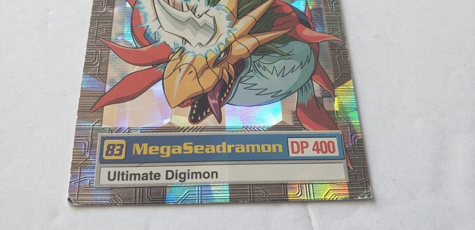 Megaseadramon #83 Digimon Trading Card Game Vintage Rare FOIL Bandai ...