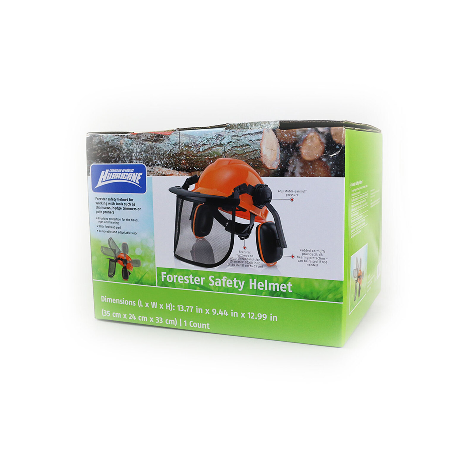 Complete Safety Helmet Visor Ear Muffs Neck Flap Chainsaw Brush Cutter ...