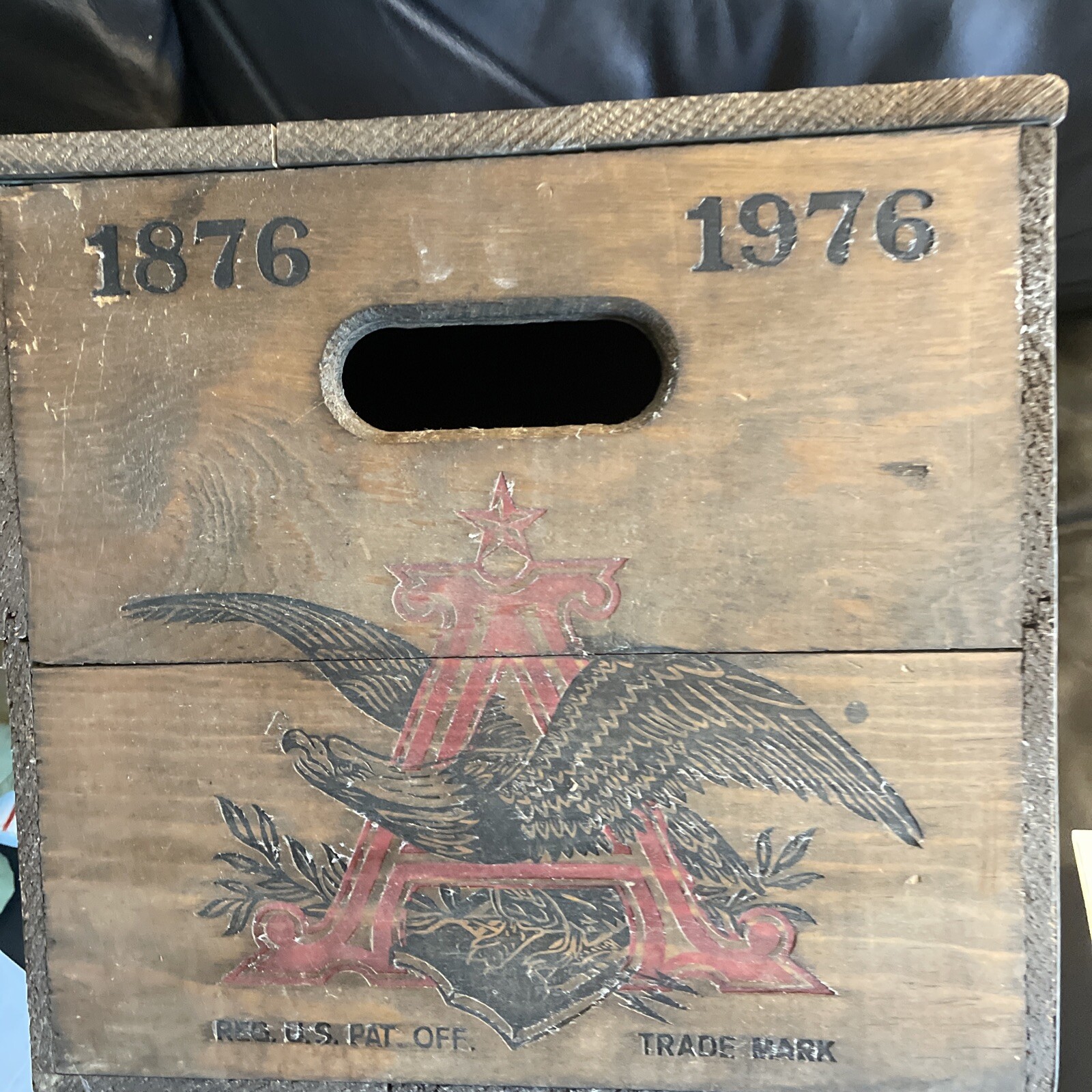 Vintage Budweiser Wooden Crate Box Centennial 1876-1976 Anheuser Busch ...