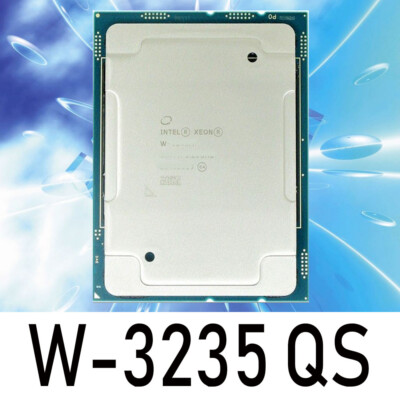 Intel Xeon w-3235 QS qqvt 3.3ghz 12 Core 180w lga3647 CPU processor | eBay