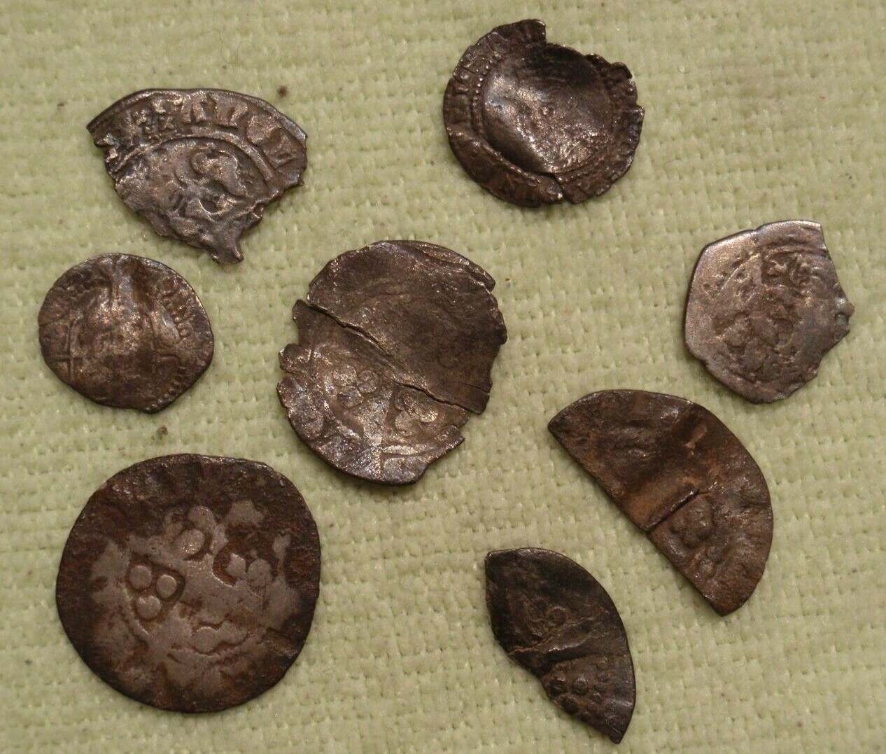 (8) England 1200-1600 Hammered Silver Groat 4P, Penny, Half Groat Coins ...