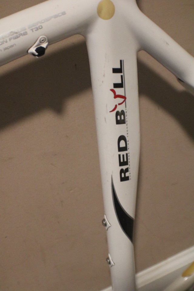 Red Bull Carbon Road Bicycle Frame Set - White - Carbon Pro RH 50 - W ...