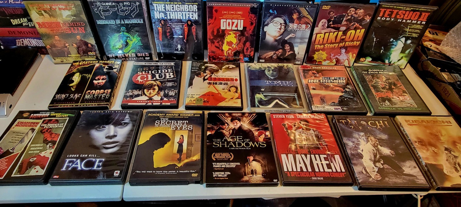 Horror Dvd Asian / Eastern Movie Lot |20ct| English/English Subtitles ...