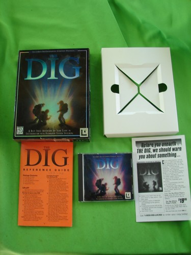 The Dig PC Game Big Box 1995 MS DOS 6.0 CD-ROM Vintage With Box Manual ...