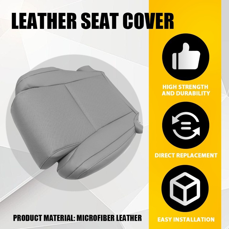 Driver Seat Bottom Protect Cover Gray For 2007-2013 Toyota Sequoia ...