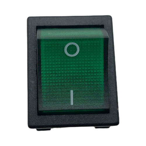 6 Pin Canal R Series Rocker Switch Green Double Pole 20A 16A 125V 250V ...