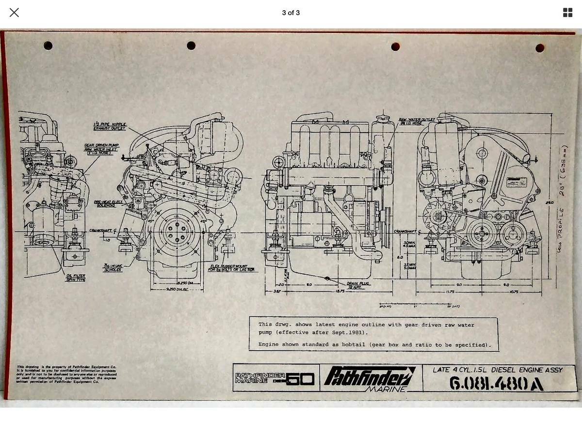 Volkswagen Pathfinder 50 , Marine Diesel Engine 50 HP Borg Warner ...