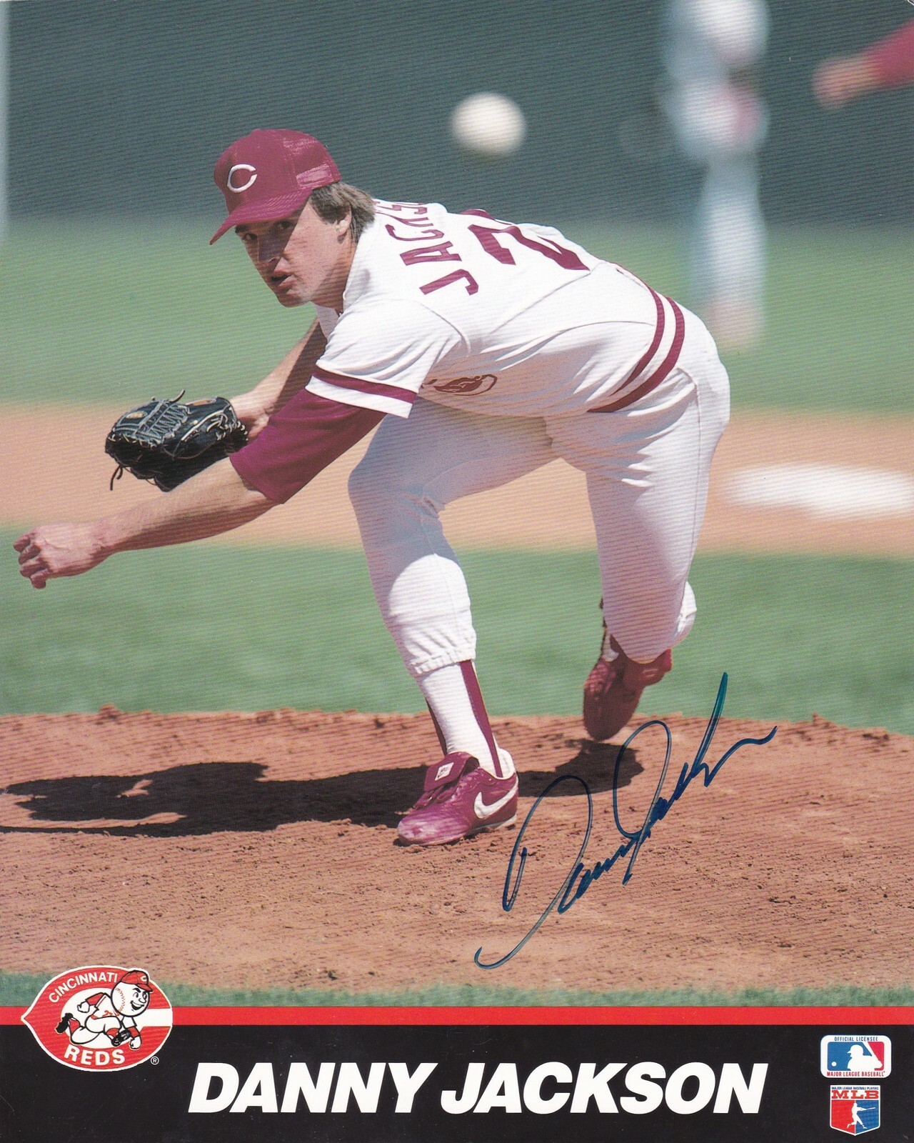 DANNY JACKSON CINCINNATI REDS ACTION SIGNED 8x10 | eBay