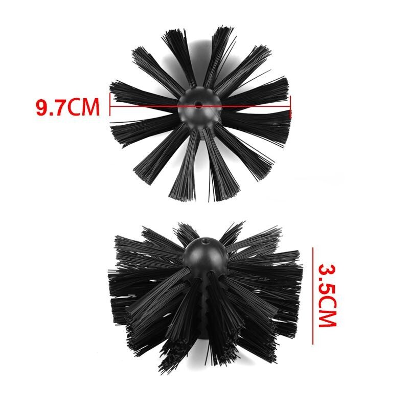 Flexible Chimney Sweep Set Kit Flue Sweeping Brush & Rod Soot Cleaning ...
