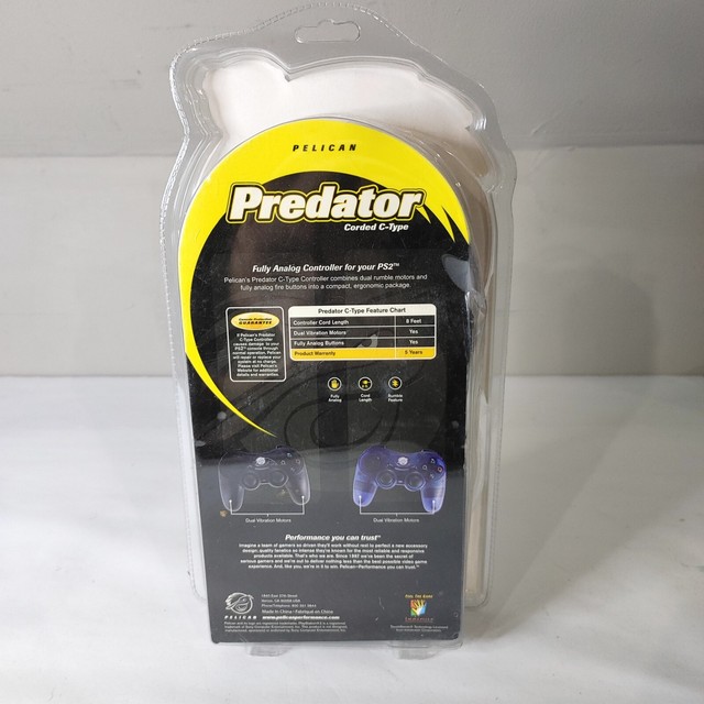 Pelican Predator II Sony Playstation 2 Wireless Controllers 2.4GHz Twin ...