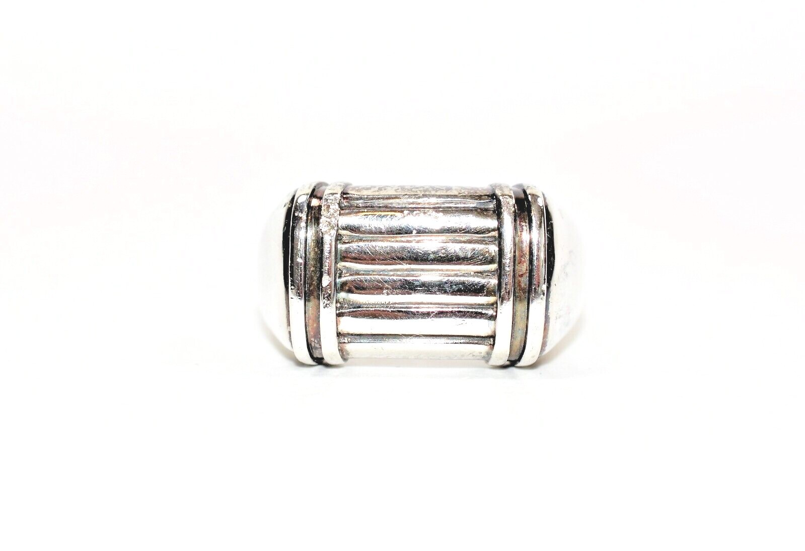 Vintage Sterling Silver Mens Ring No Stone Ring Fine … - Gem