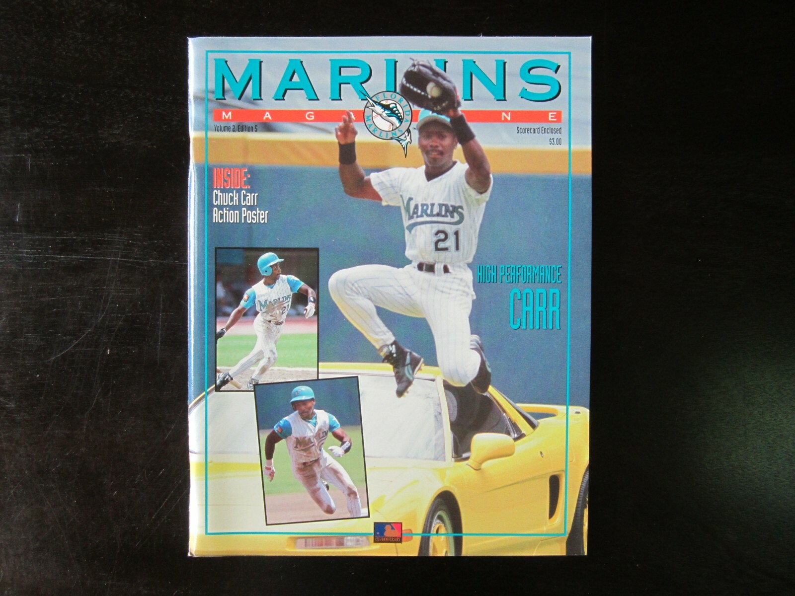 1994 Florida Marlins Magazine / Program Chuck Carr Vol 2 Edition 5 | eBay