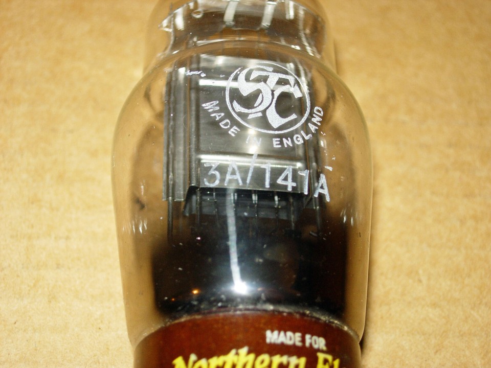 NORTHERN ELECTRIC-BRANDED STC 101D TUBE-ENGLAND-TESTED-WESTERN ELECTRIC ...