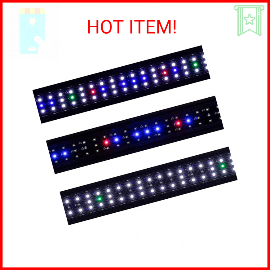 Beamswork Vivio Full Spectrum LED Timer Adjustable Dimmer Aquarium Fish ...